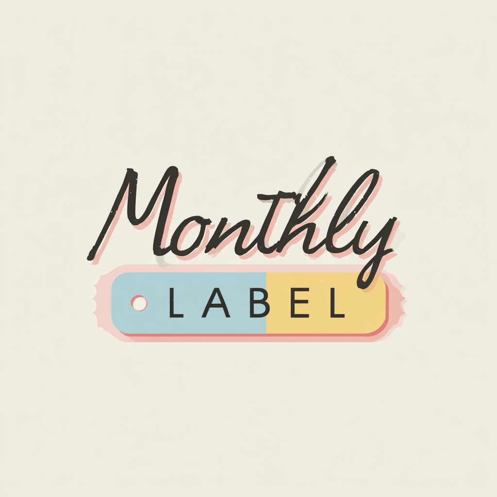 먼슬리 라벨(monthly label)